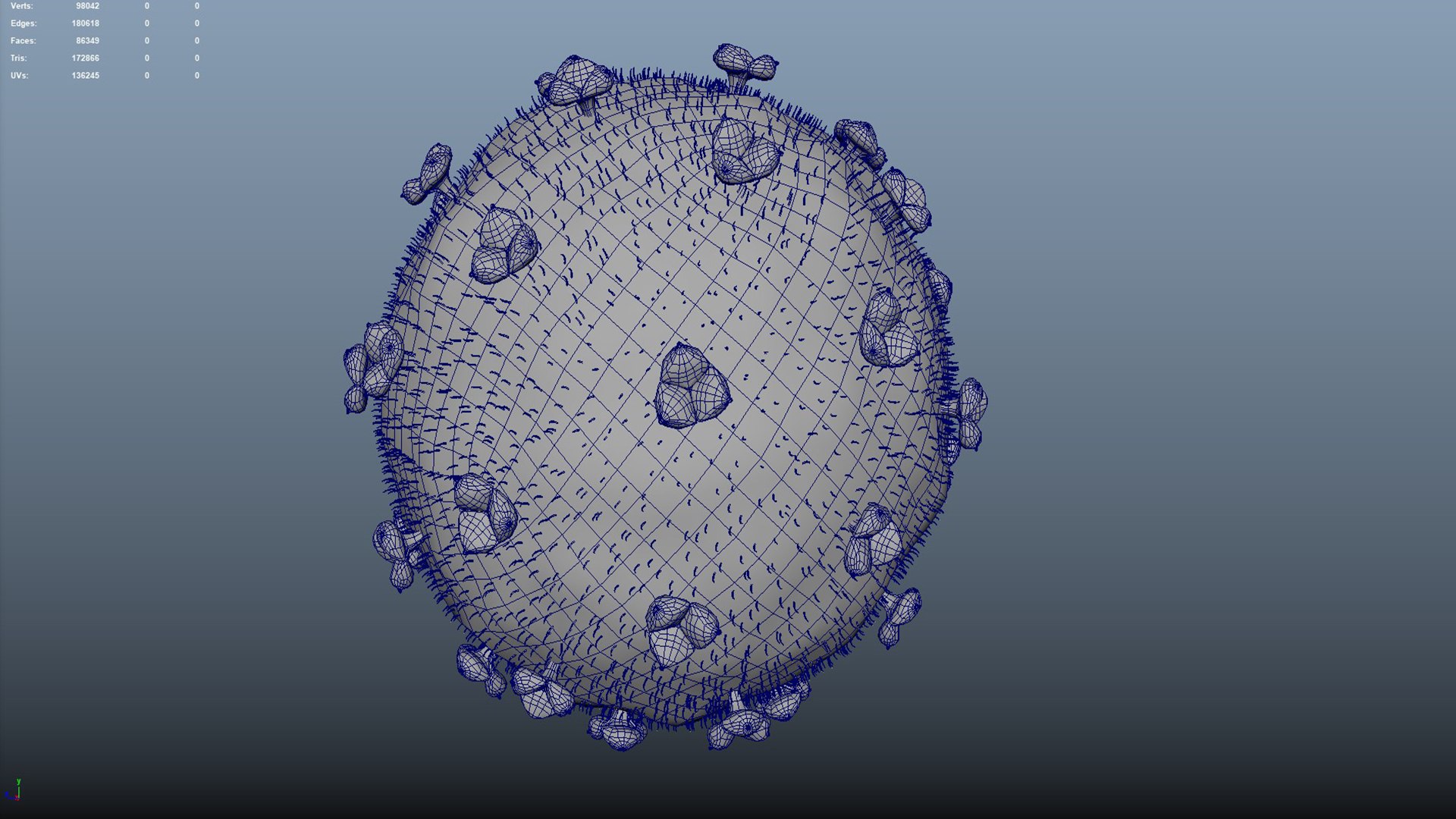 3D Model Hiv Virus - TurboSquid 2209600