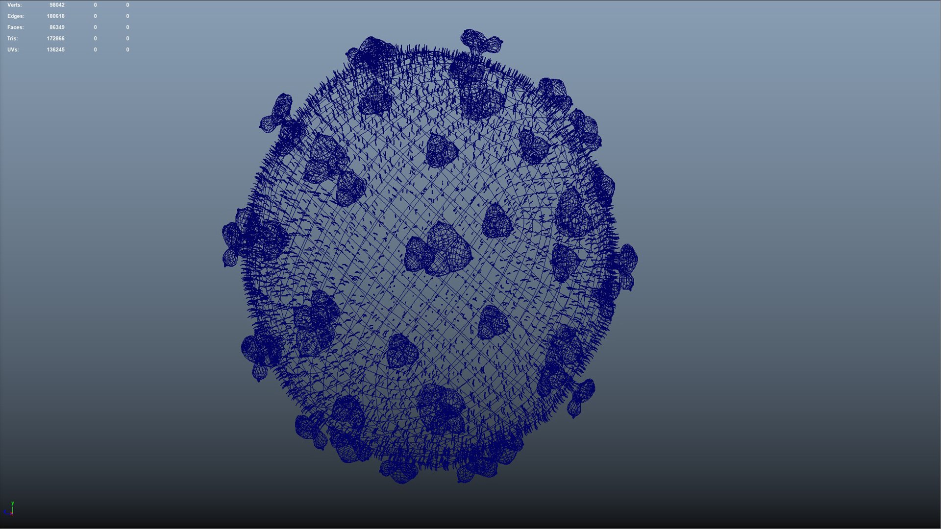 3D Model Hiv Virus - TurboSquid 2209600