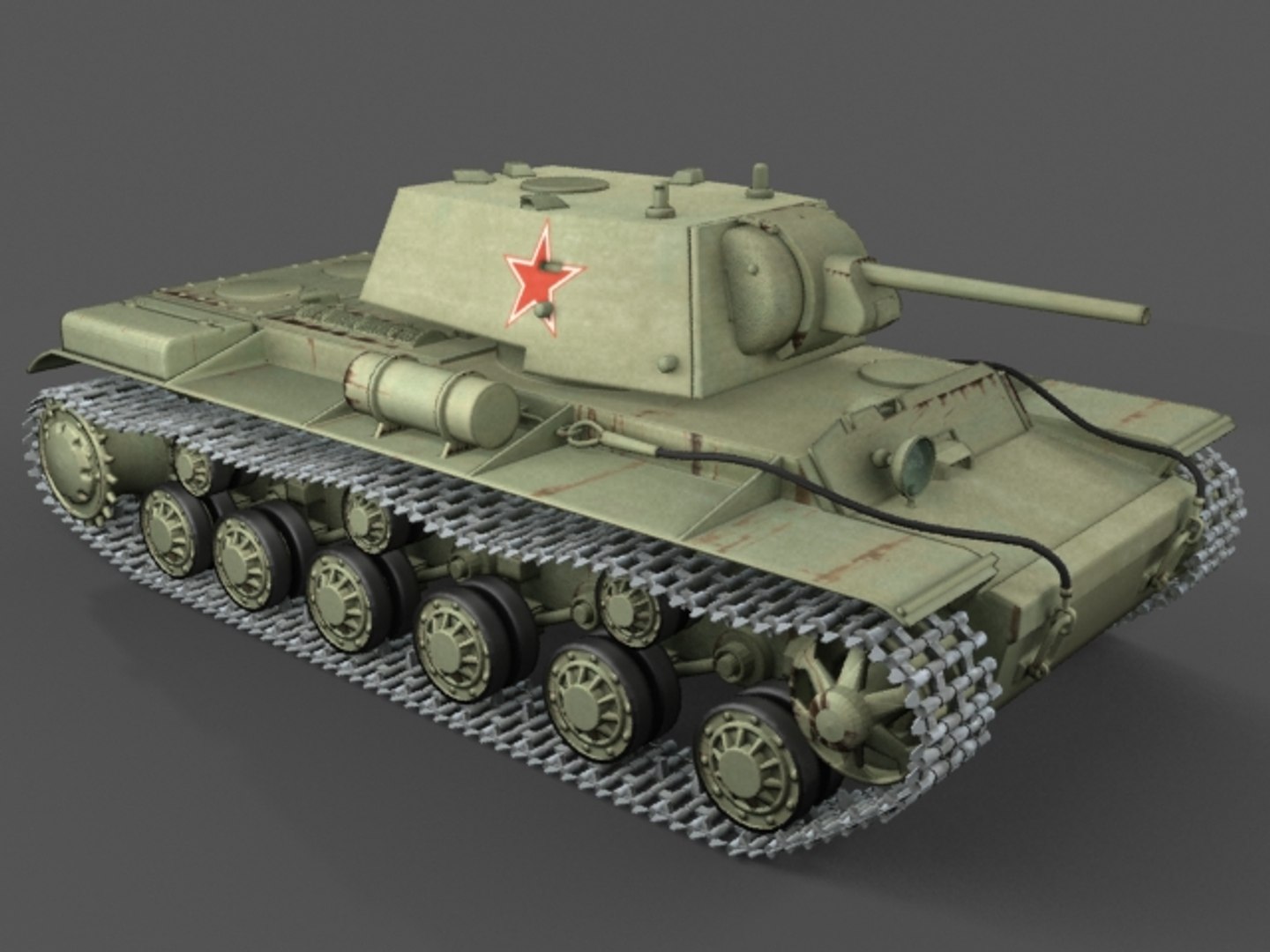 Kv-1 Klementi Vorochilov 3d Model