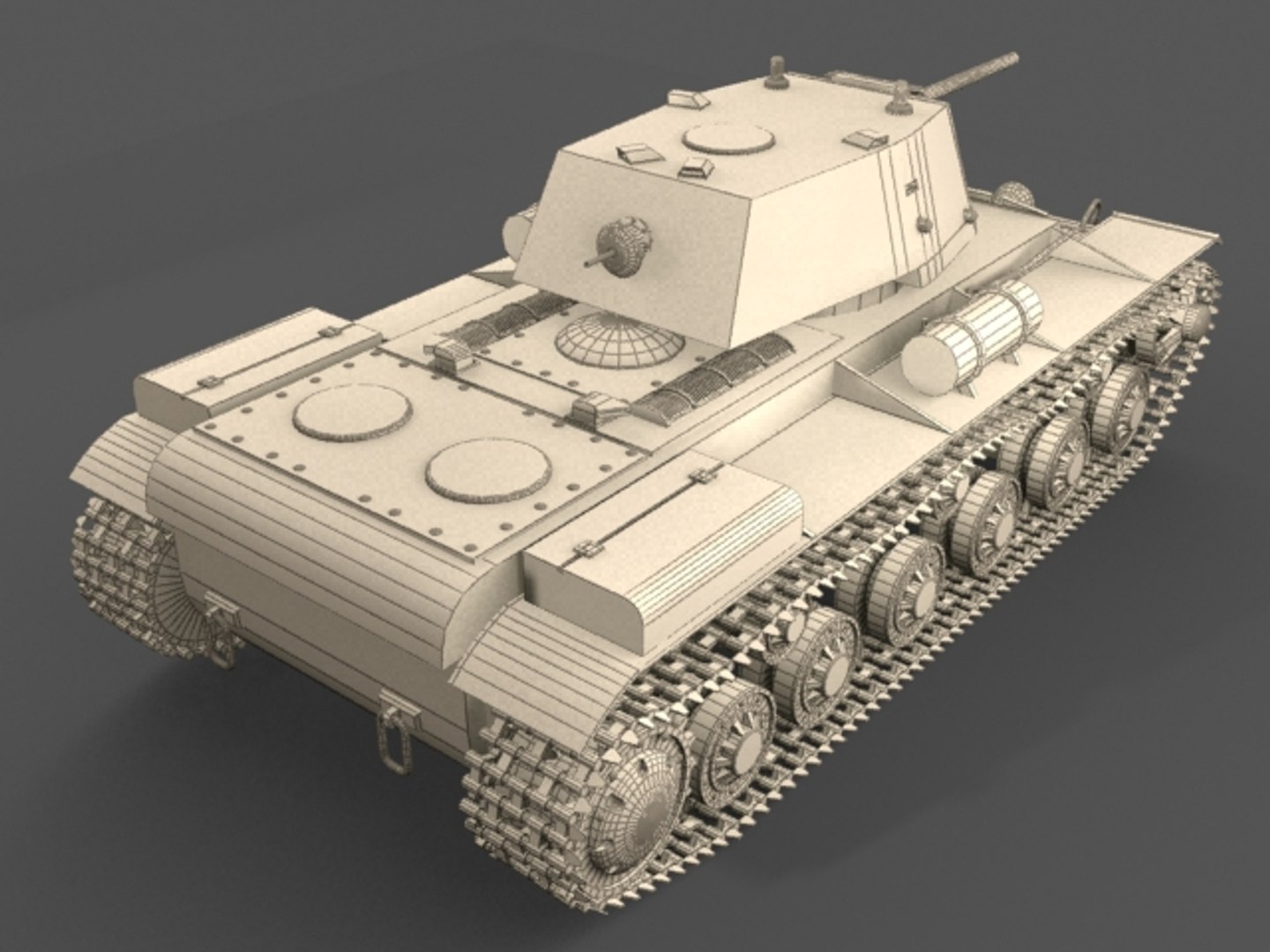 Kv-1 Klementi Vorochilov 3d Model