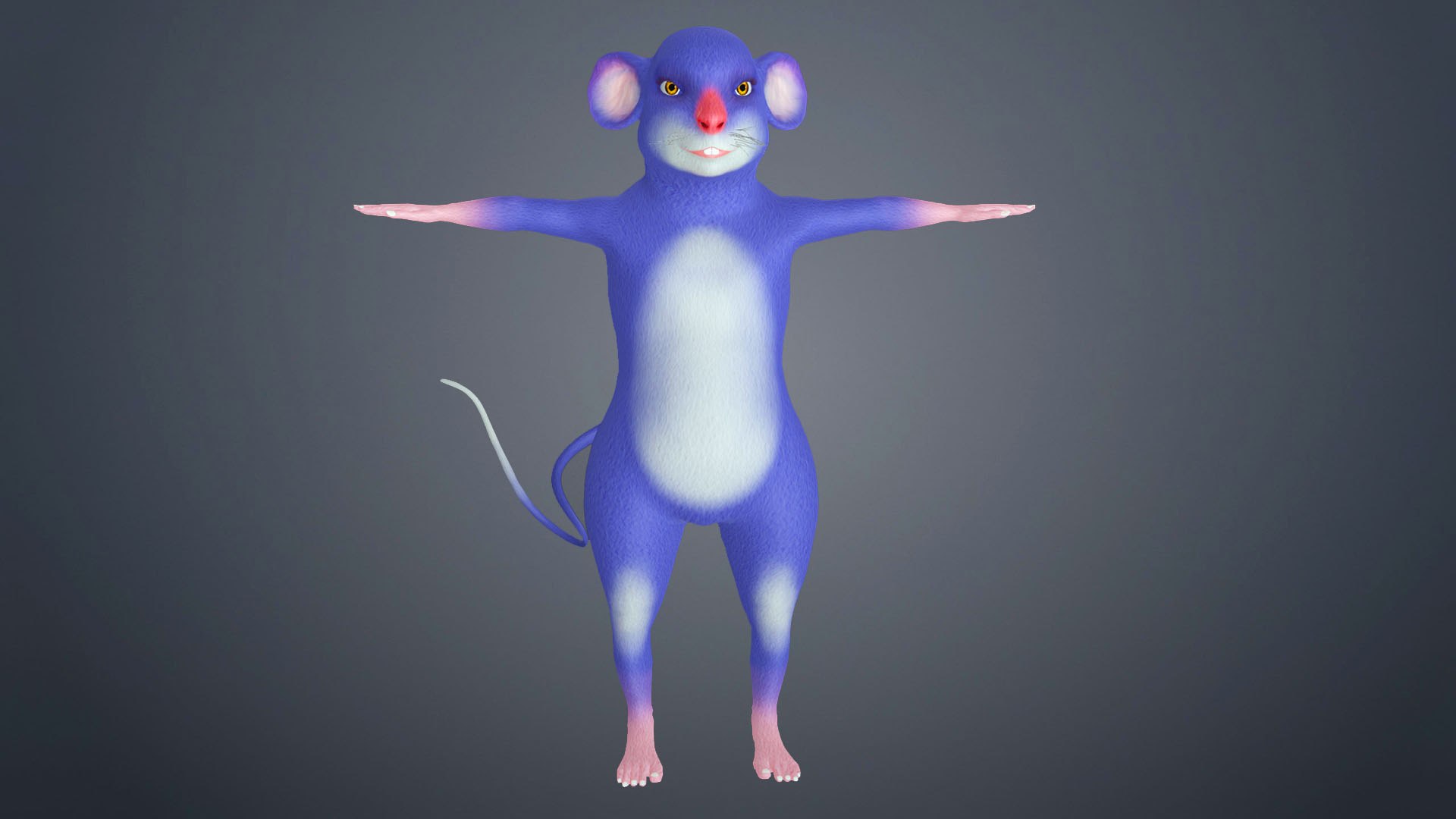 Cartoon Mouse - Rat Human Rigged Character 3D - TurboSquid 1854088