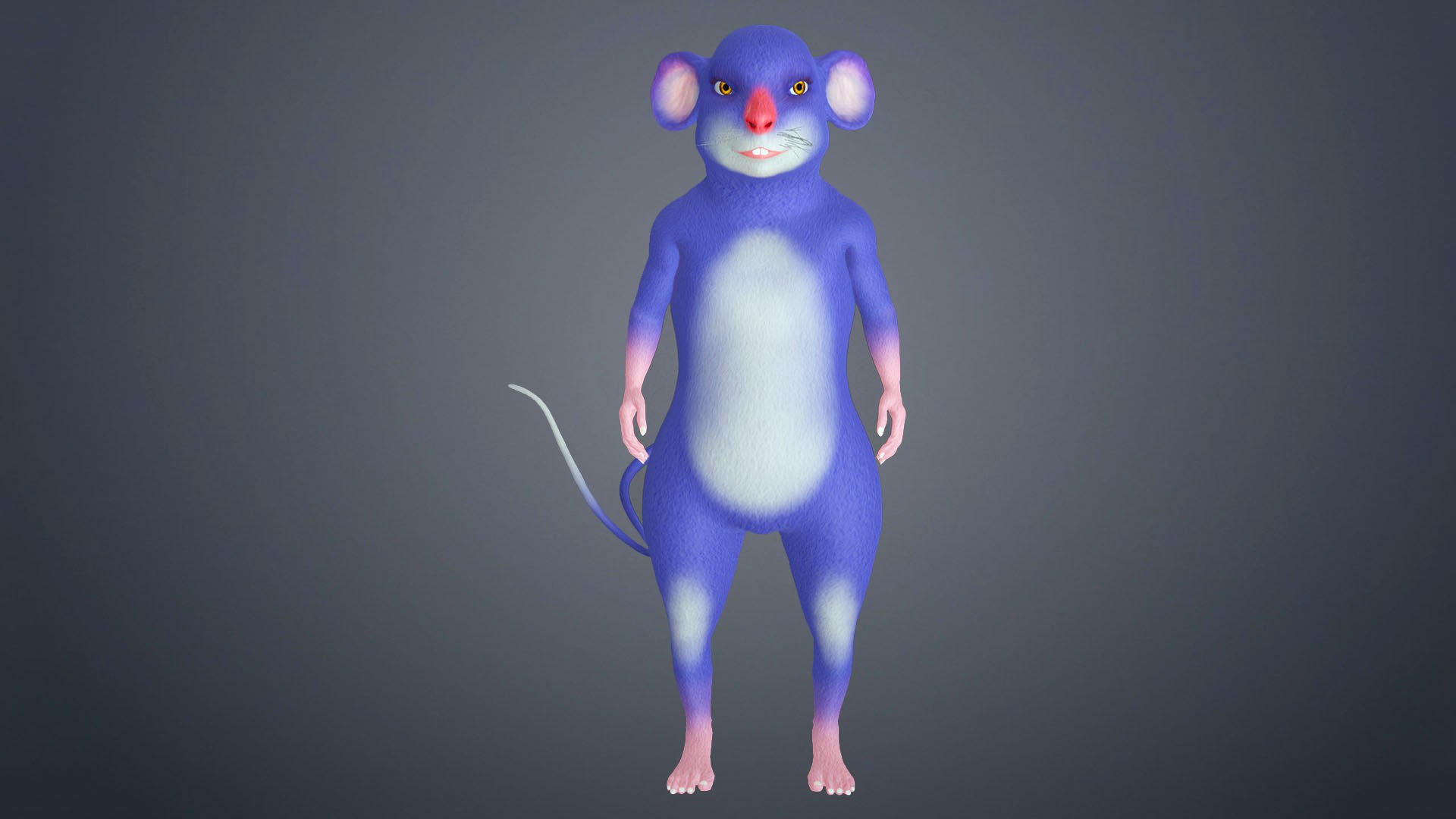 Cartoon Mouse - Rat Human Rigged Character 3D - TurboSquid 1854088