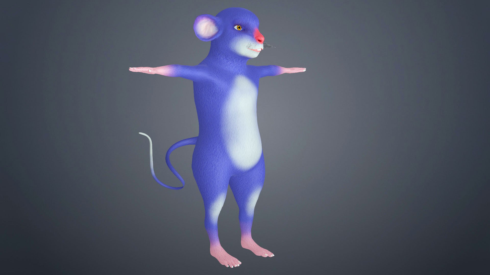 Cartoon Mouse - Rat Human Rigged Character 3D - TurboSquid 1854088
