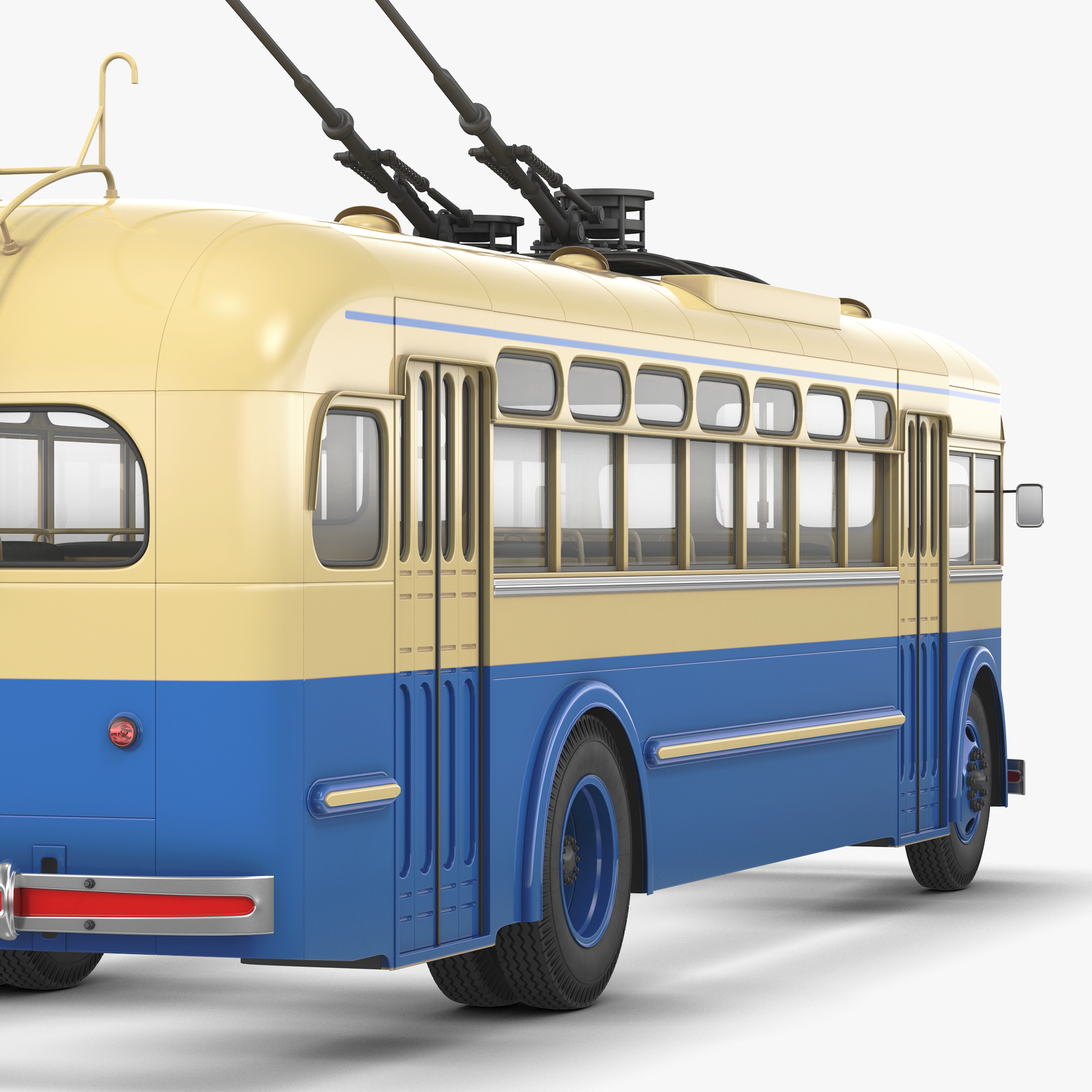 soviet trolleybus mtb 82 3d model