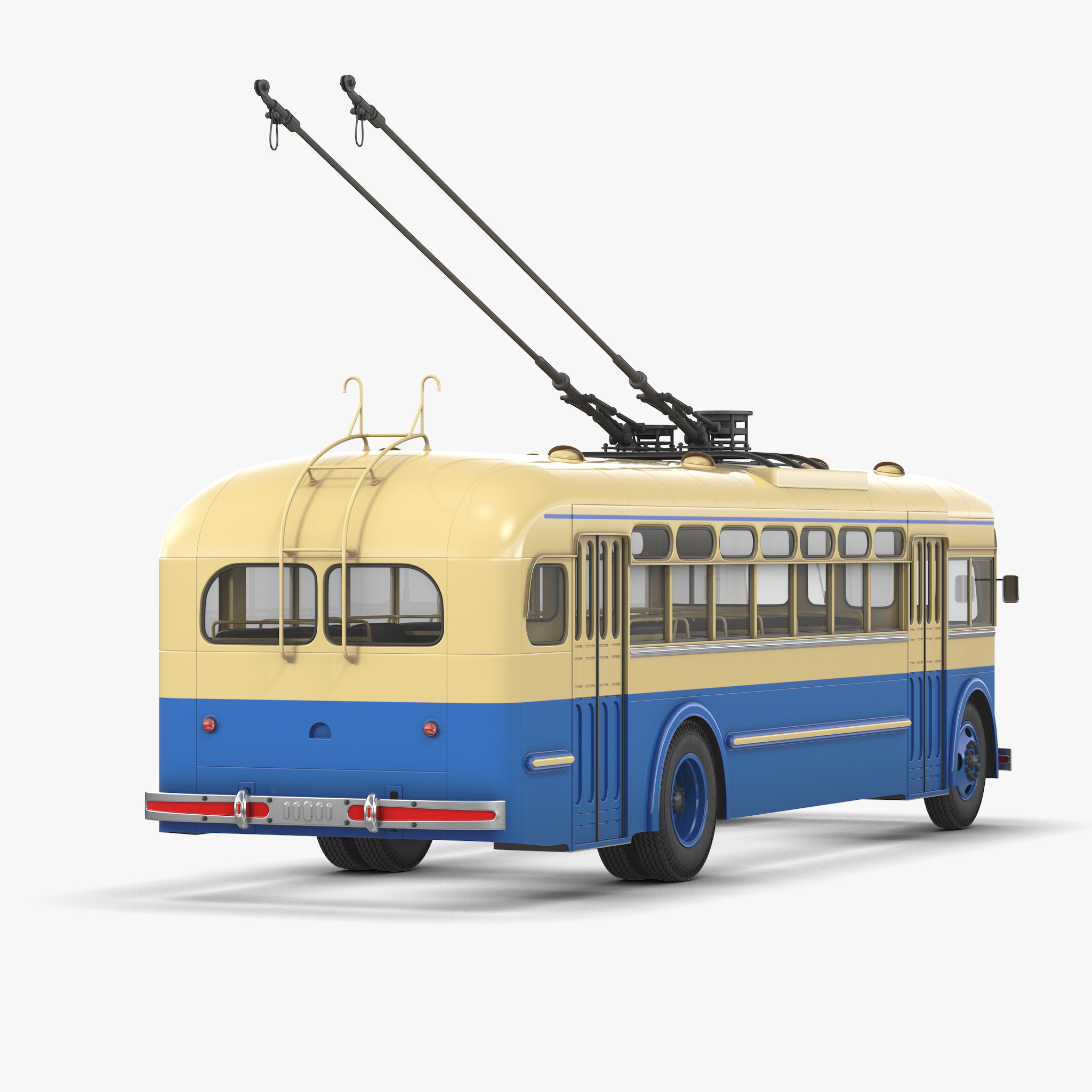 soviet trolleybus mtb 82 3d model