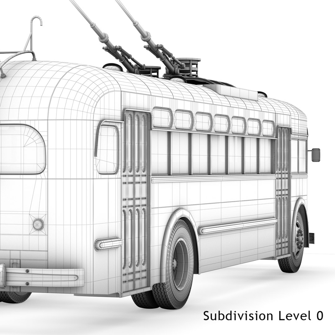 Soviet Trolleybus Mtb 82 3d Model