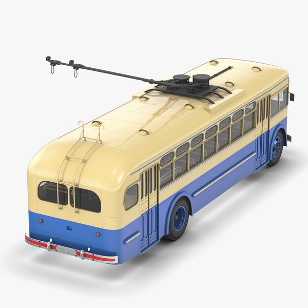 soviet trolleybus mtb 82 3d model