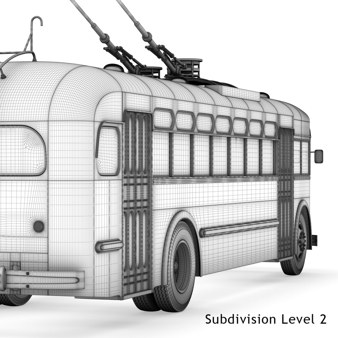 Soviet Trolleybus Mtb 82 3d Model