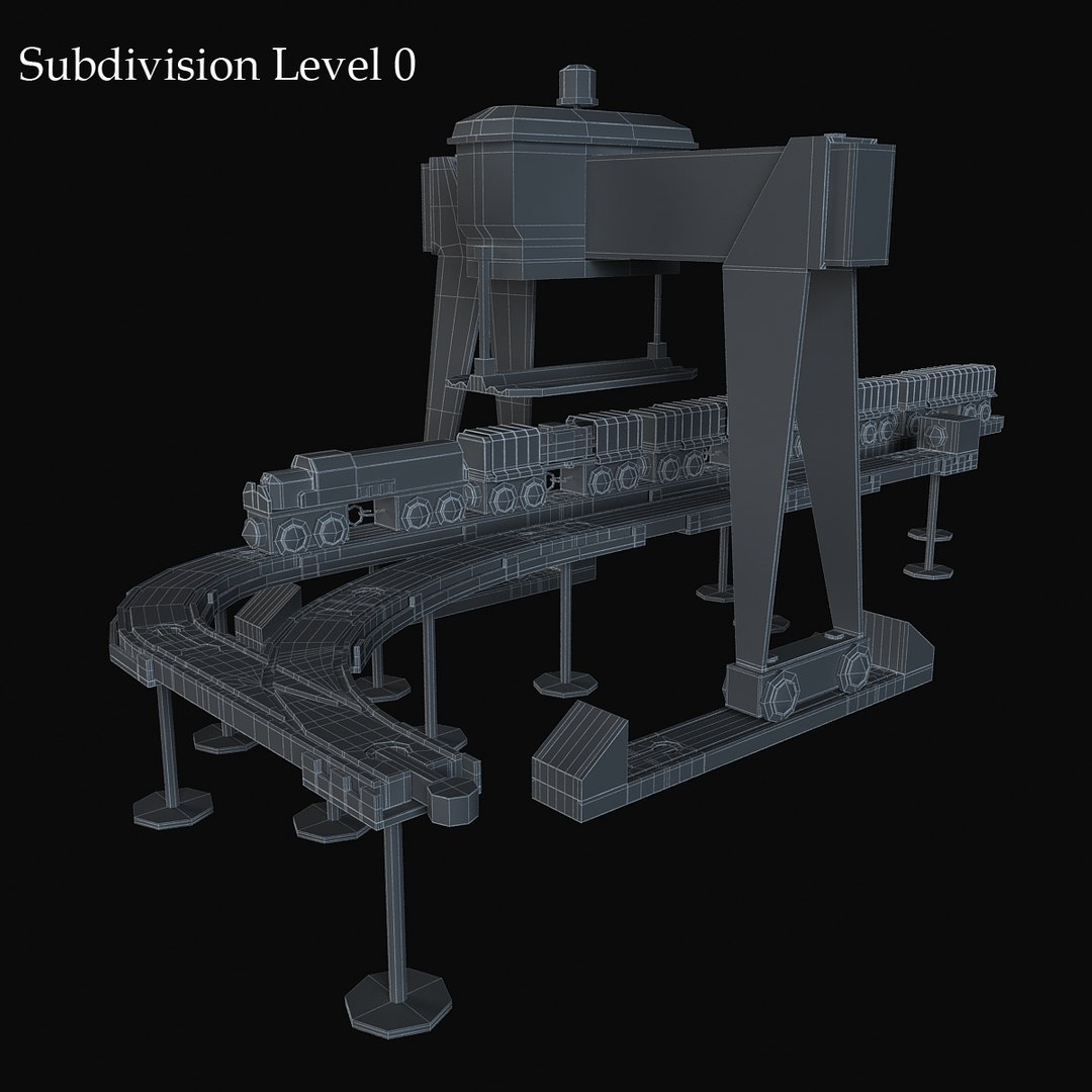 3d Model Of Kids Train Set