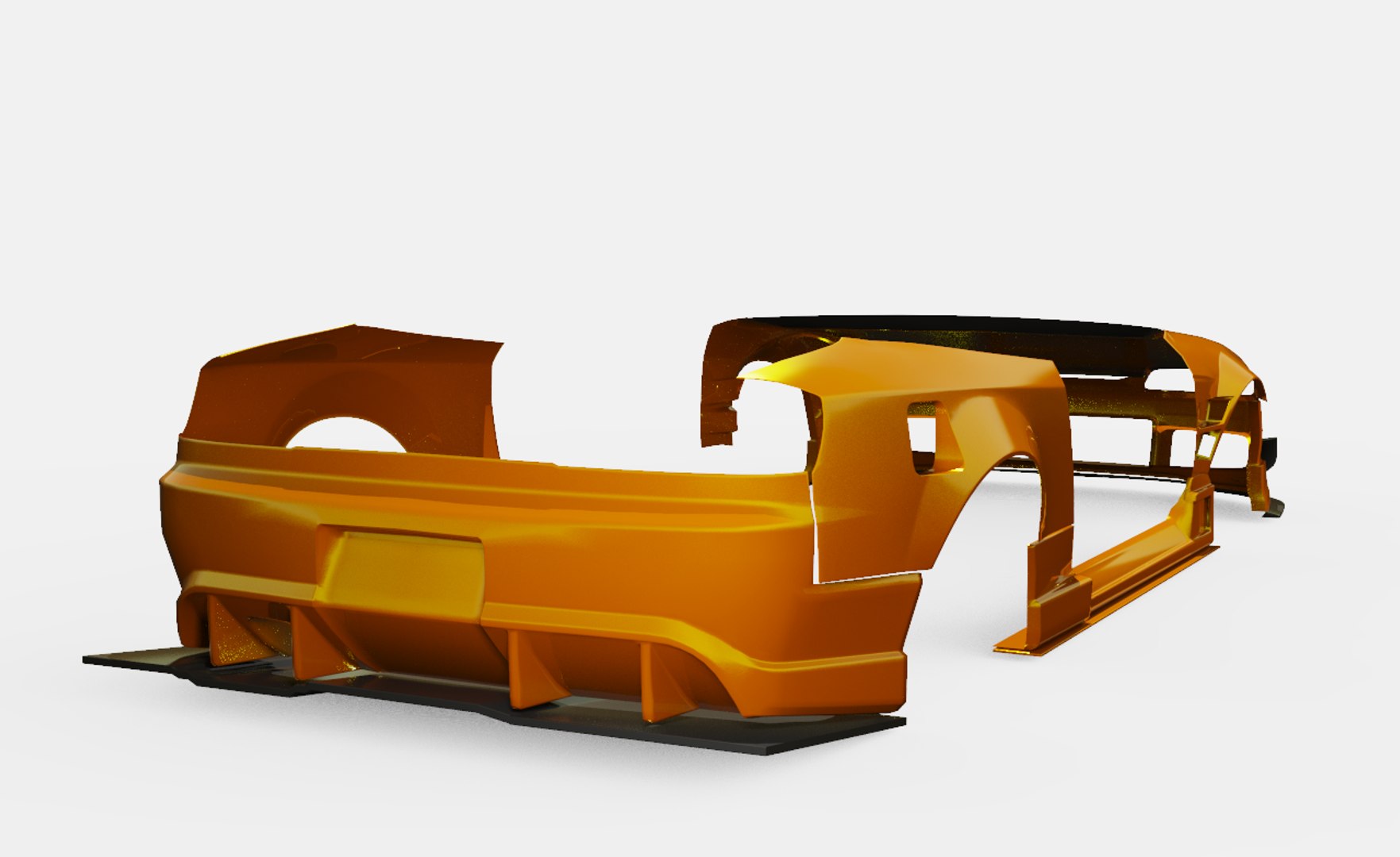 3D Body Kit Origin Labo - TurboSquid 1418939