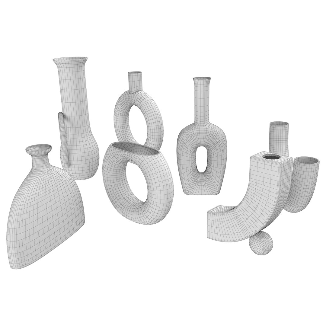Morandi Vases Collection Set 3D Model - TurboSquid 2025511