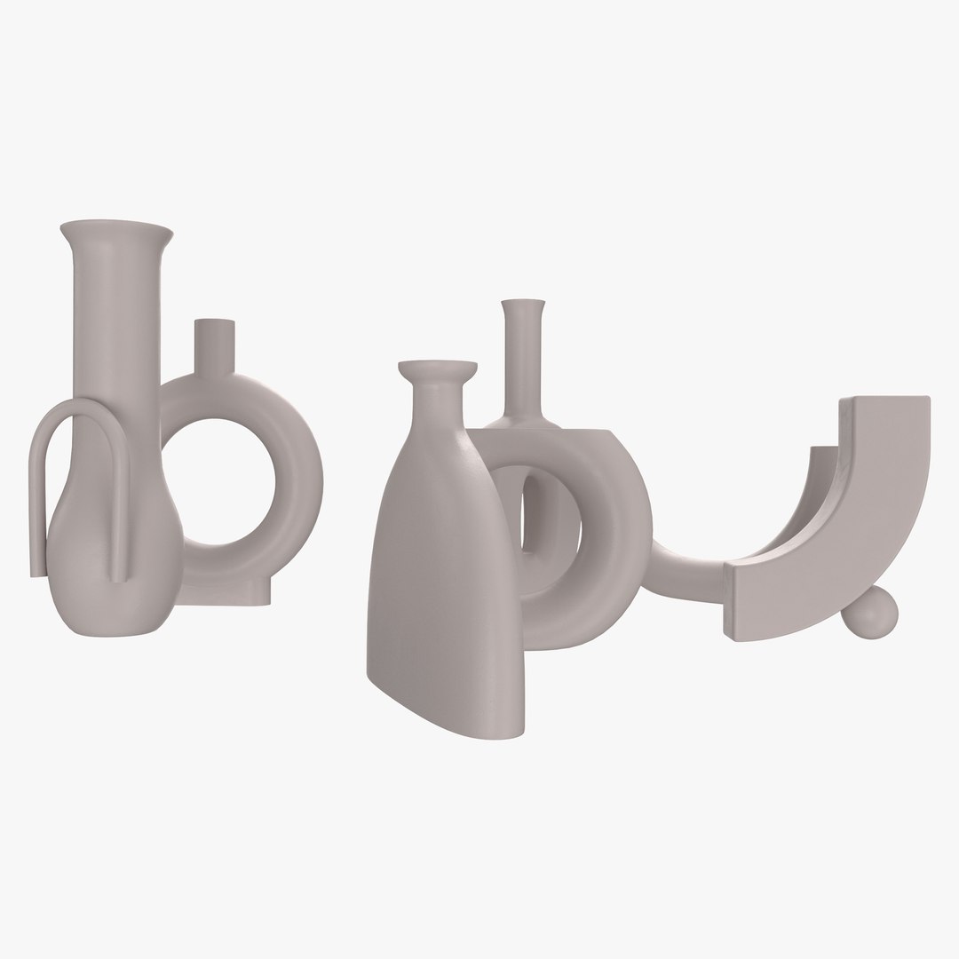 Morandi Vases Collection Set 3D Model - TurboSquid 2025511