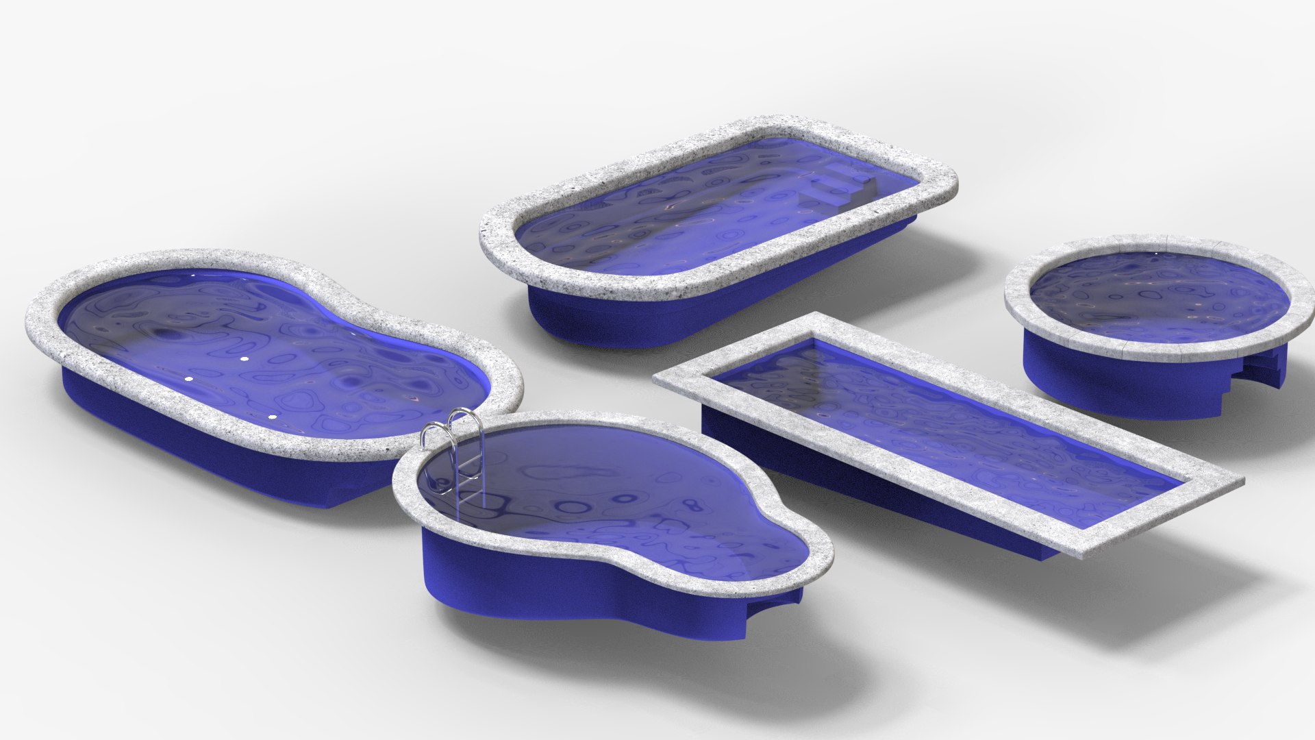 3D Swimming Pools Collection Model - TurboSquid 2037392