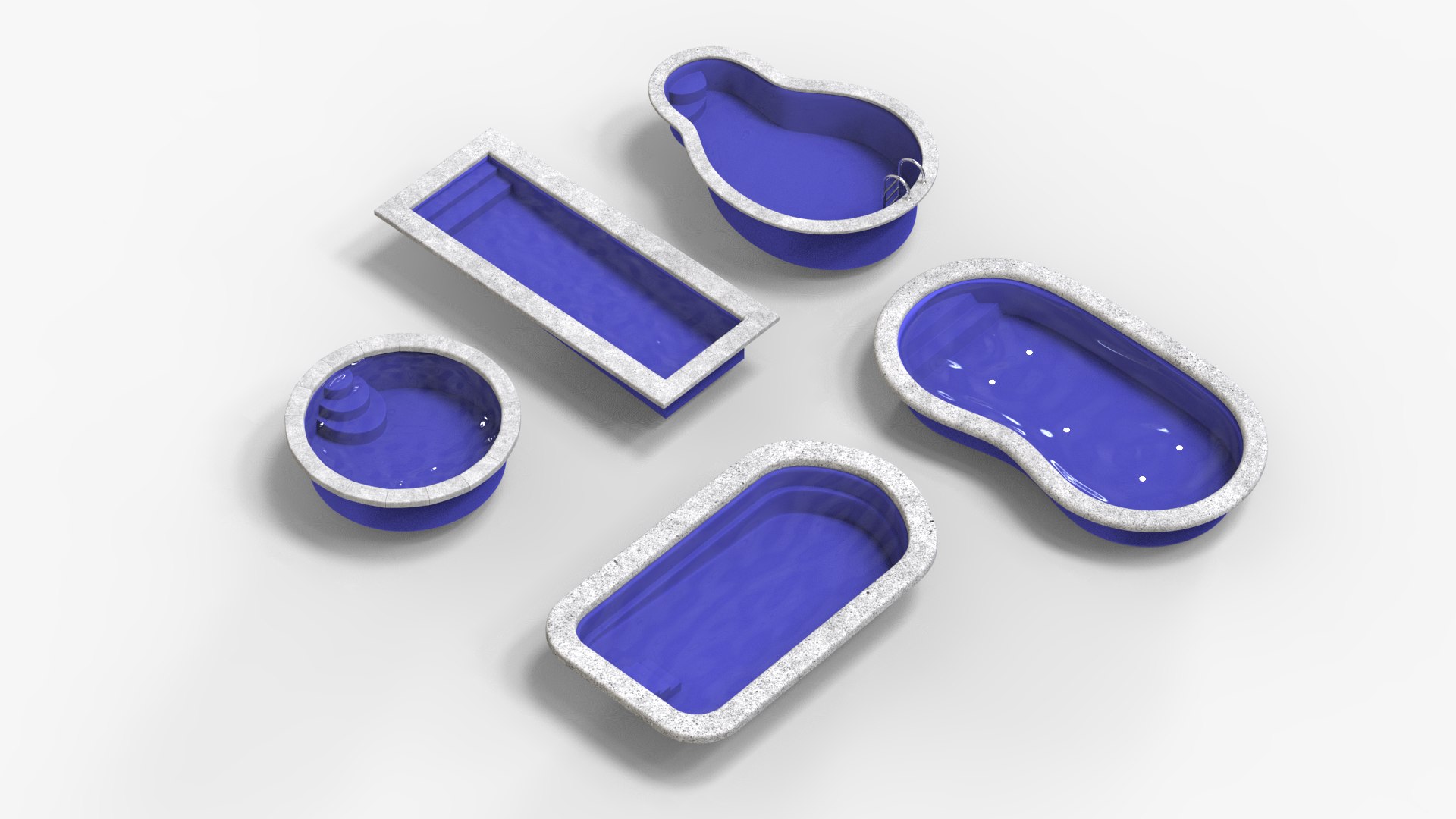 3D Swimming Pools Collection Model - TurboSquid 2037392