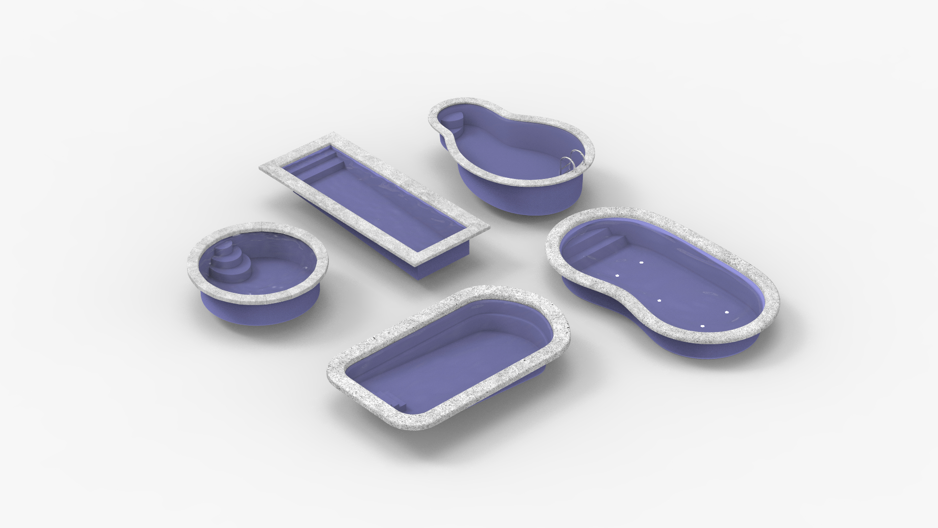 3D Swimming Pools Collection Model - TurboSquid 2037392