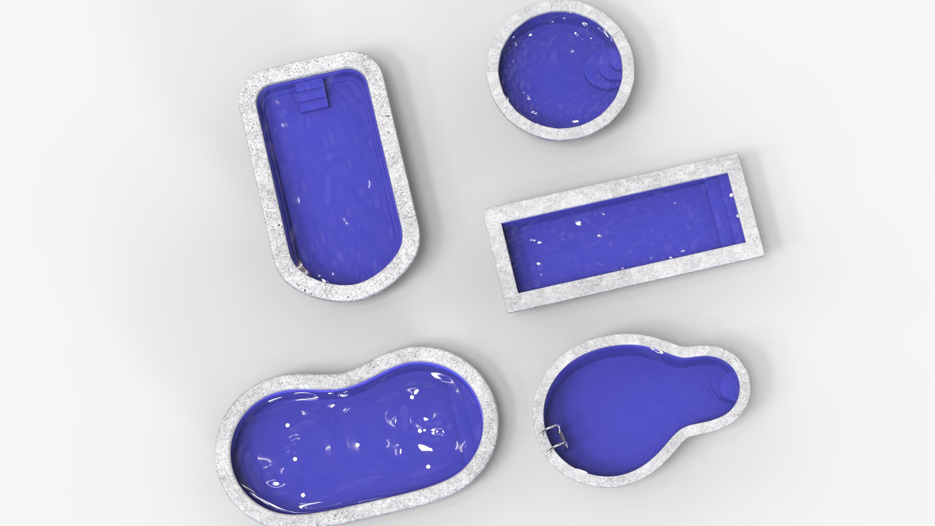 3D Swimming Pools Collection Model - TurboSquid 2037392