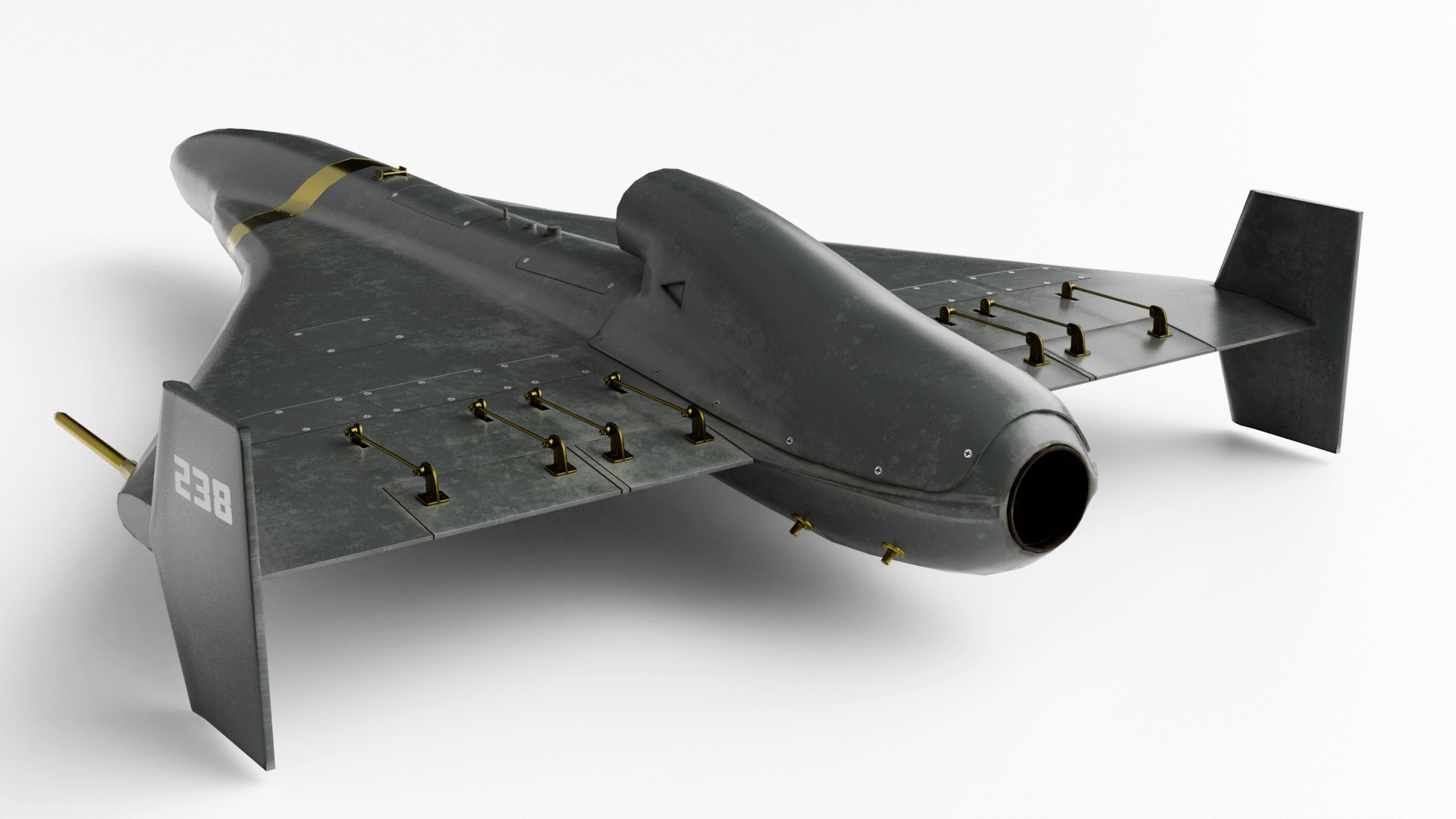 Drone Shahed-238 With Jet Engine 3D Model - TurboSquid 2202887