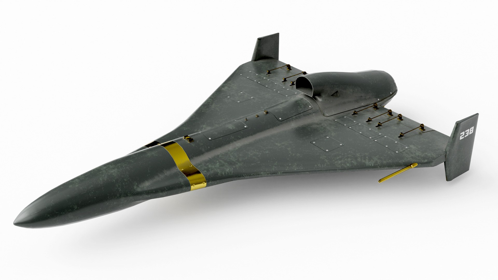 Drone Shahed-238 With Jet Engine 3D Model - TurboSquid 2202887
