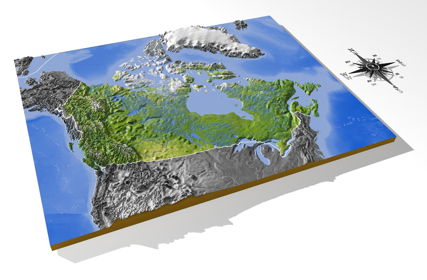 Relief Canada 3d Model