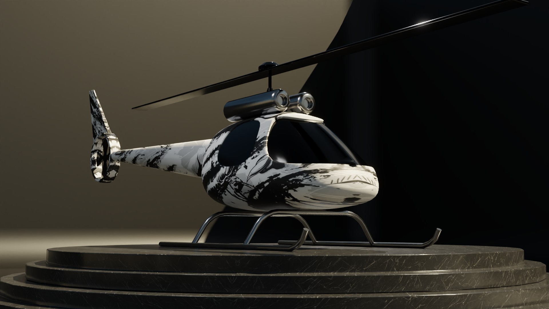 Helicopter Low Poly-ready 3D Model - TurboSquid 1957668