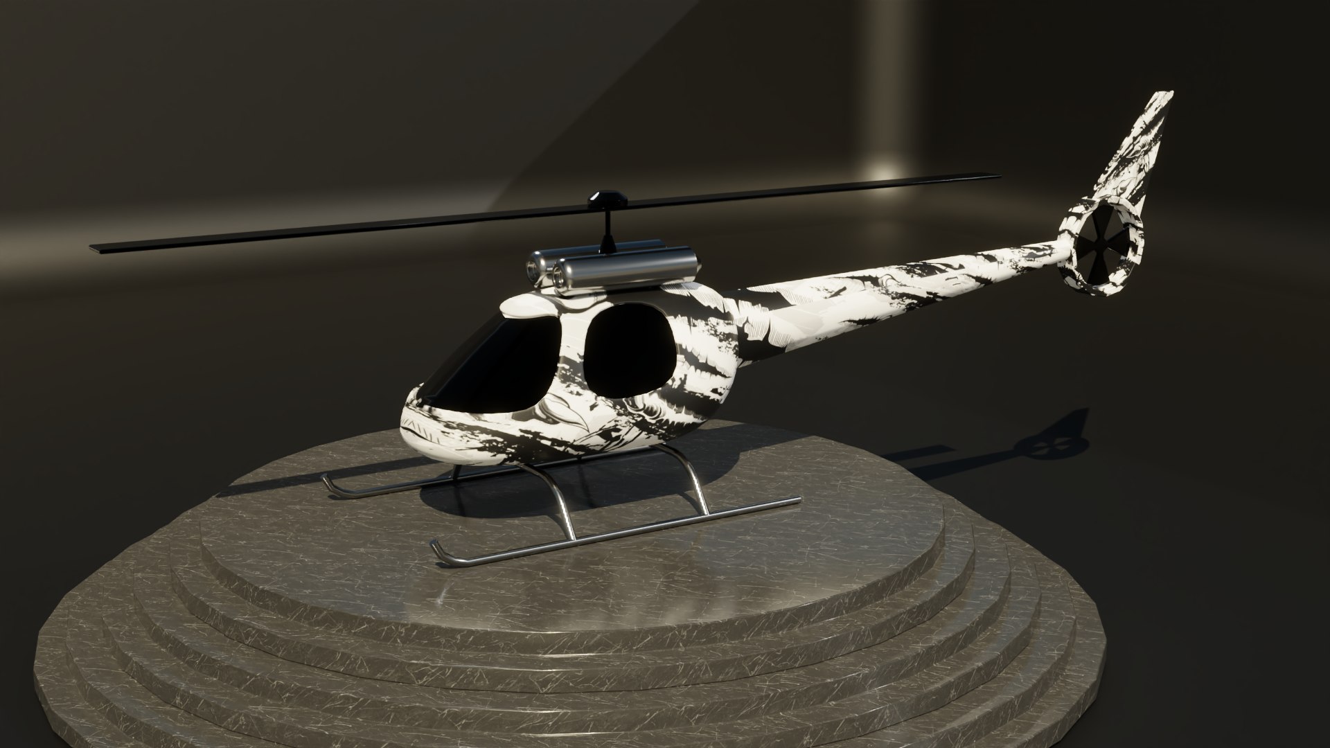 Helicopter Low Poly-ready 3D Model - TurboSquid 1957668