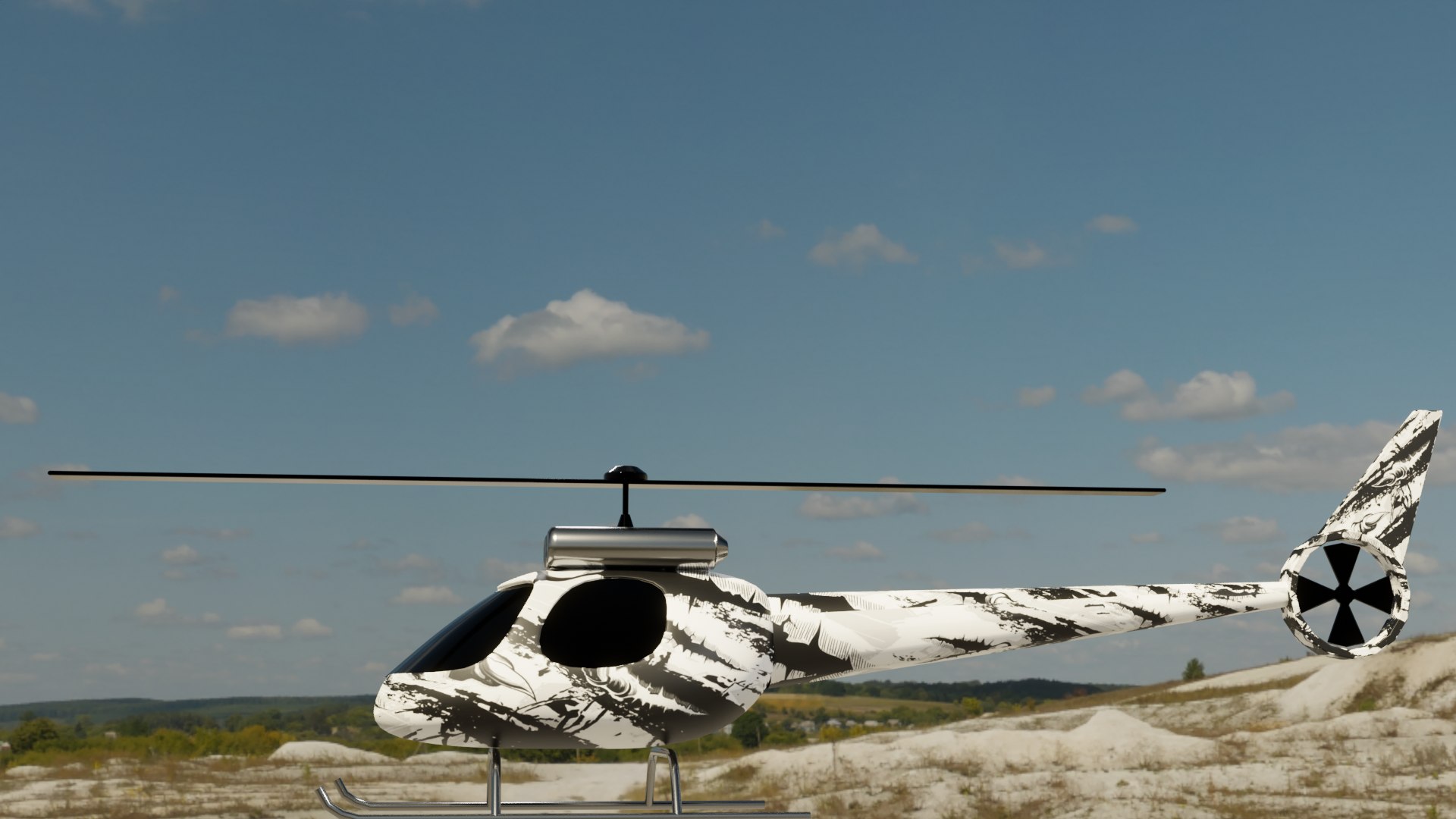 Helicopter Low Poly-ready 3D Model - TurboSquid 1957668