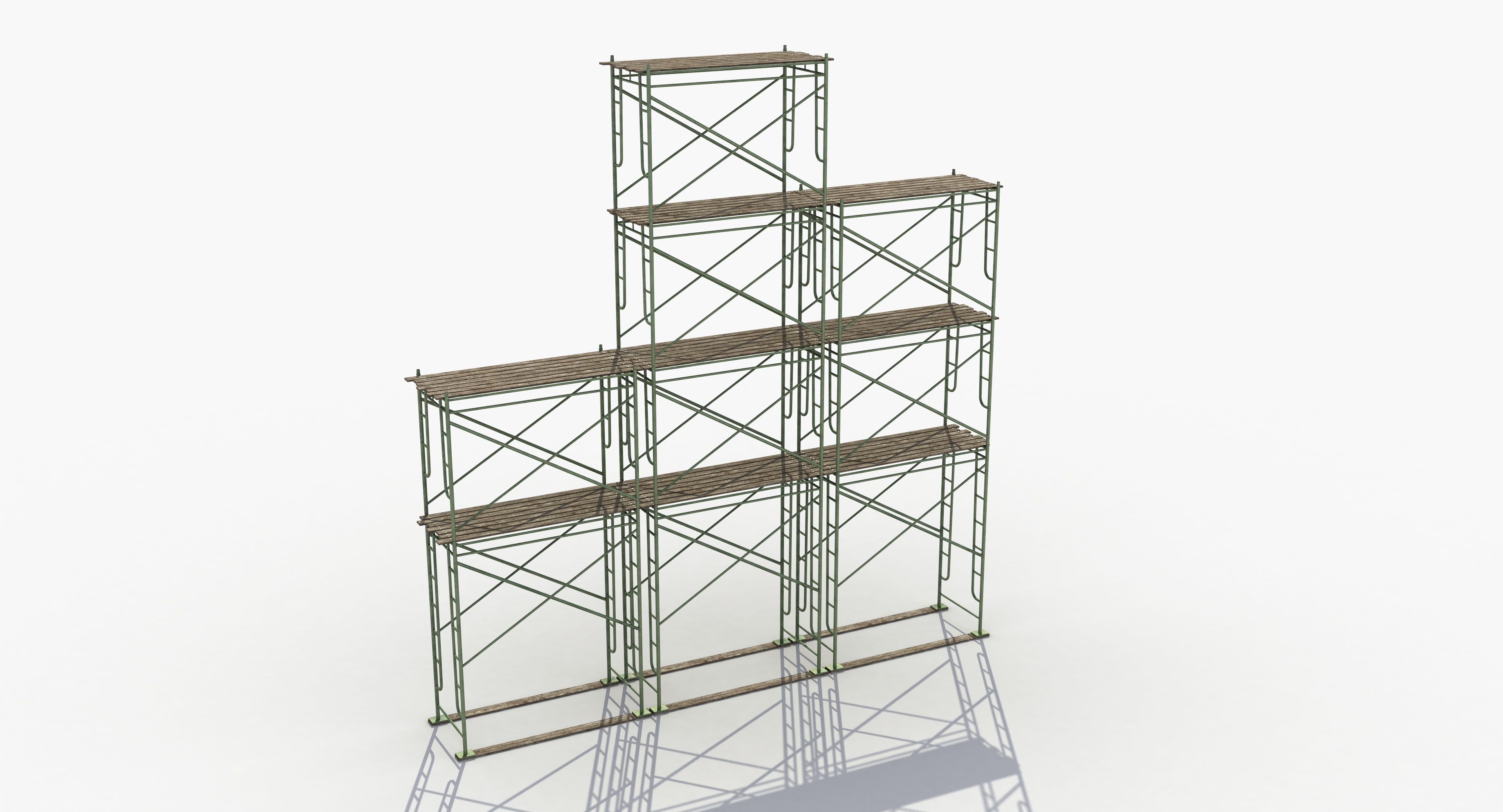 Old scaffolding model - TurboSquid 1655311