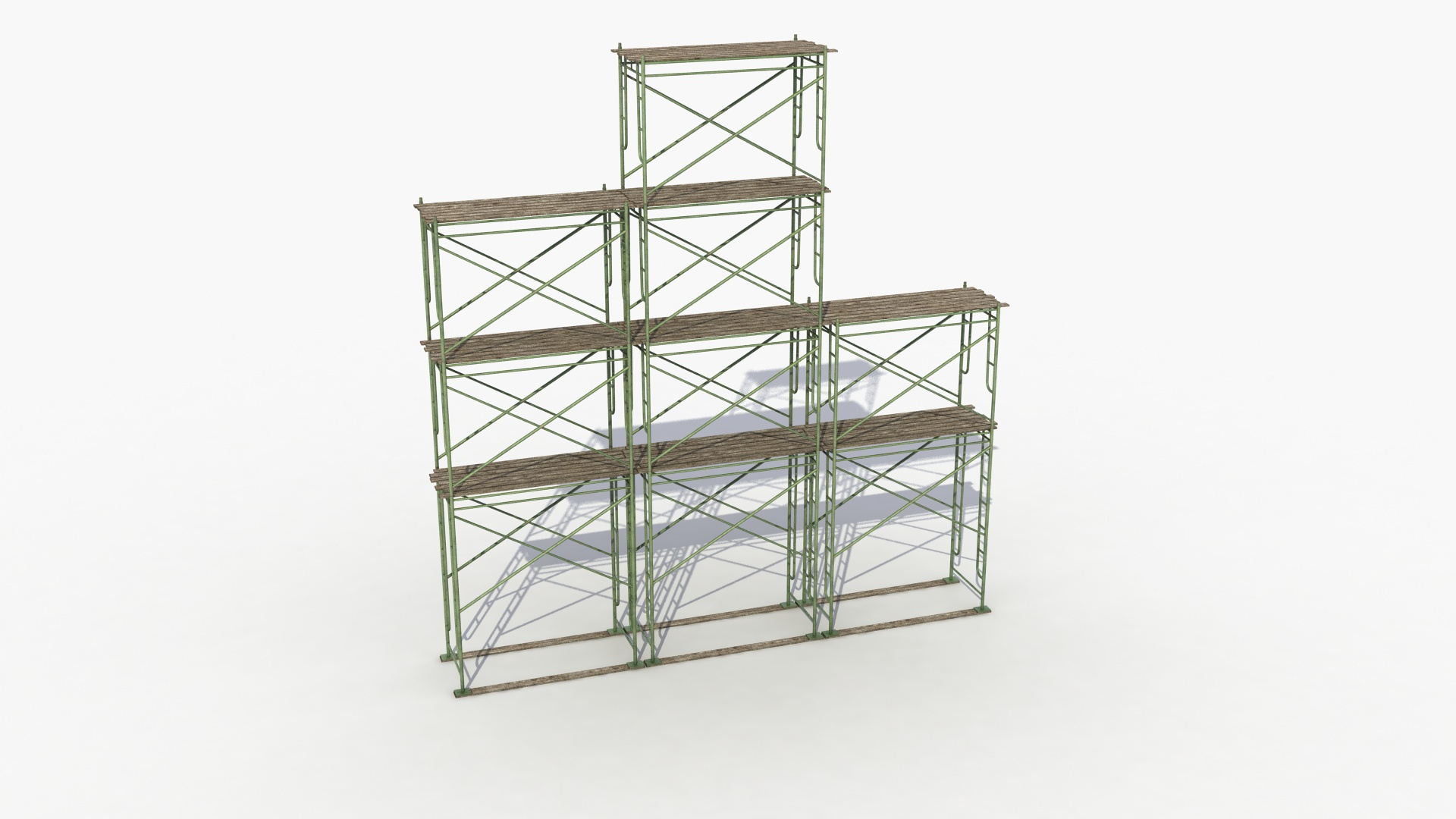 Old Scaffolding Model - TurboSquid 1655311