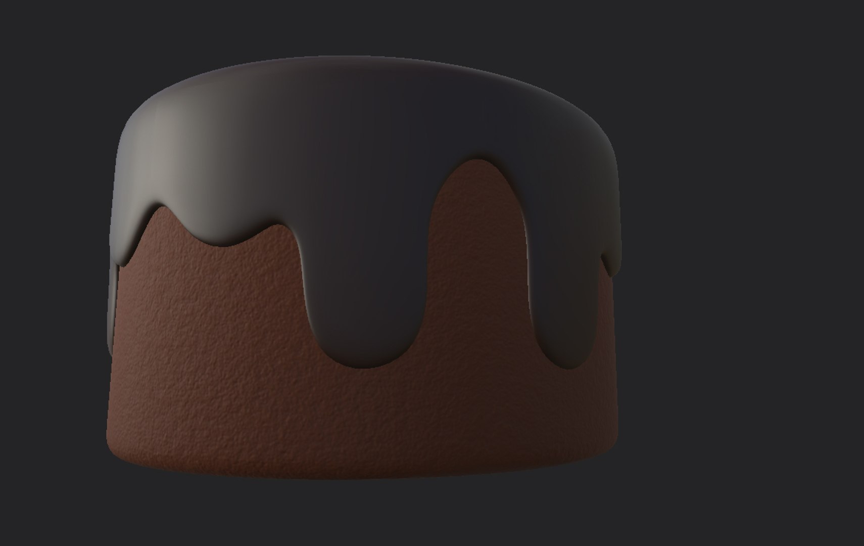 3D Chocolate Cake Model - TurboSquid 1602232