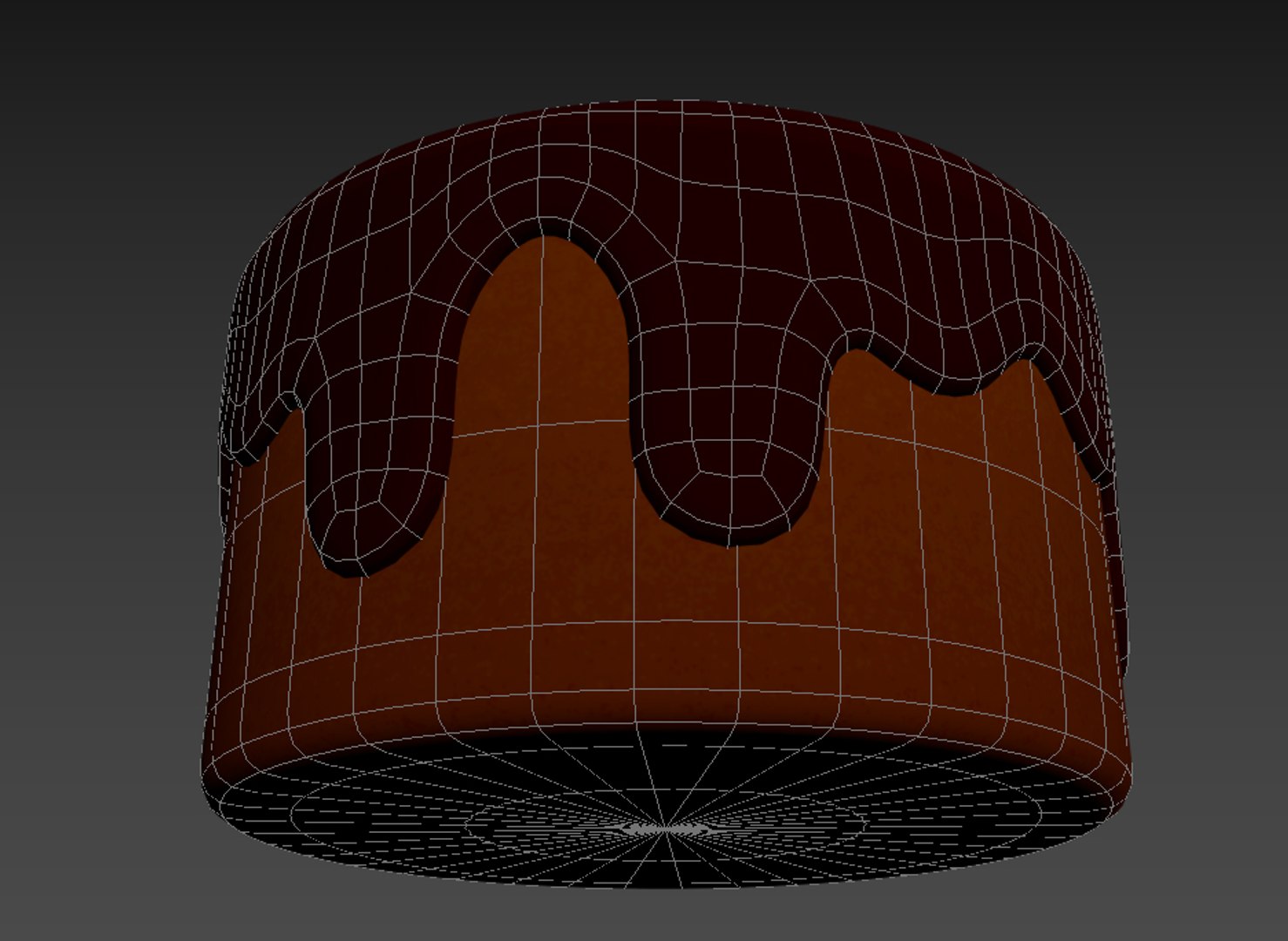 3D Chocolate Cake Model - TurboSquid 1602232