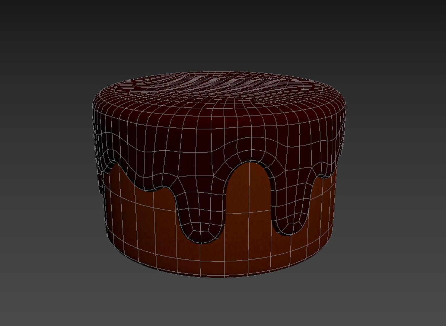 3D Chocolate Cake Model - TurboSquid 1602232