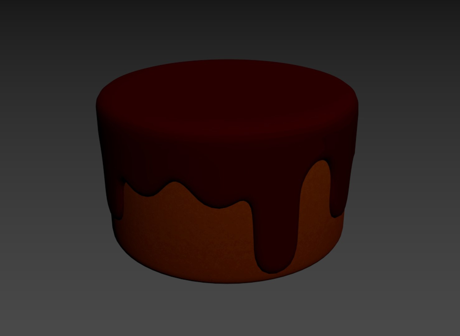 3D Chocolate Cake Model - TurboSquid 1602232