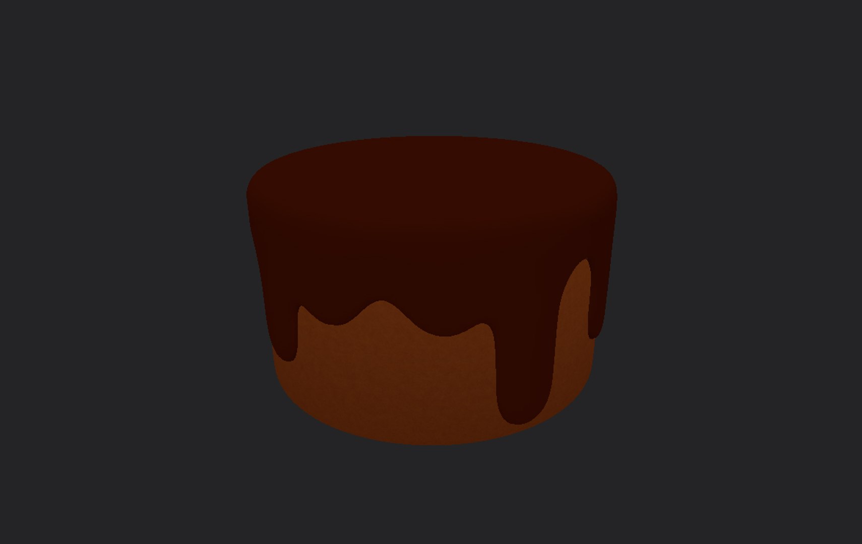 3D Chocolate Cake Model - TurboSquid 1602232