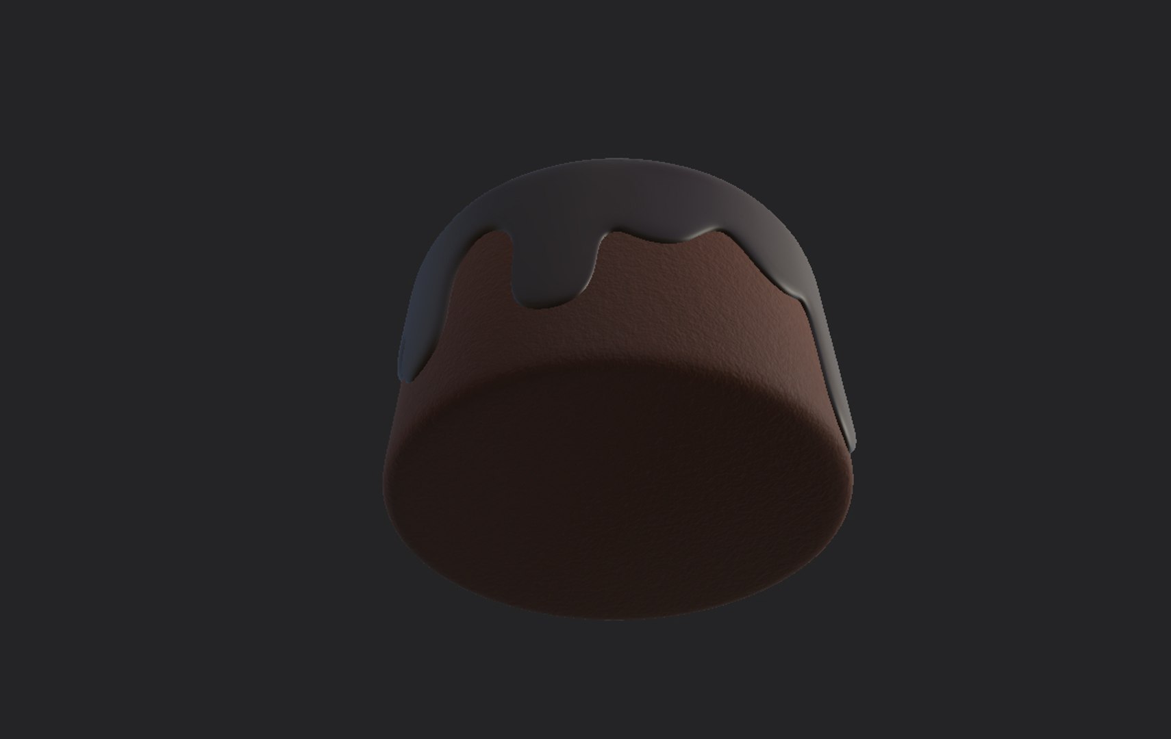3D Chocolate Cake Model - TurboSquid 1602232