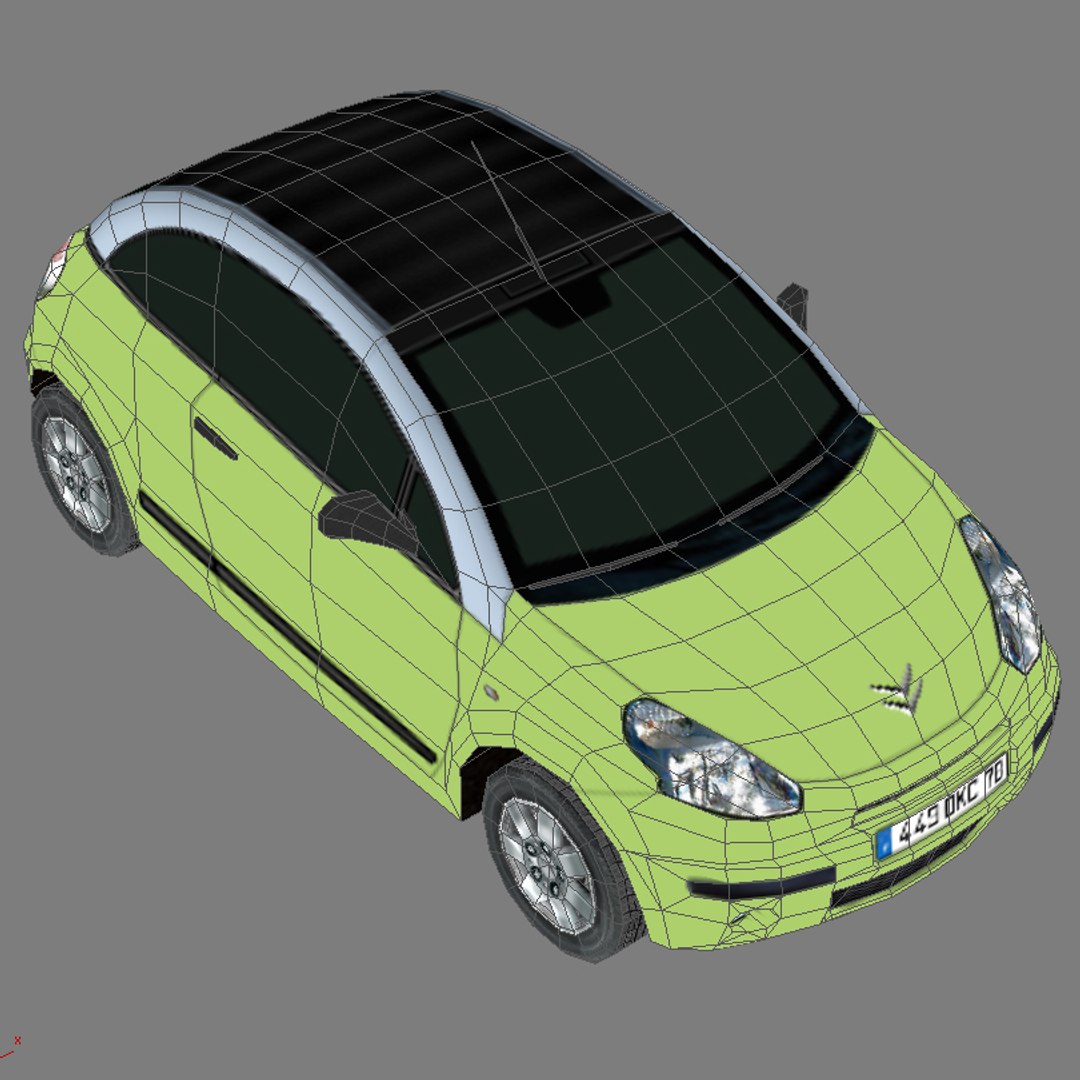 3d citroen c3 pluriel car