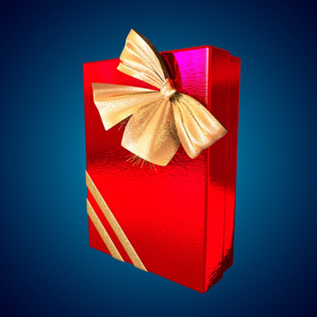 3d Red Gift Box