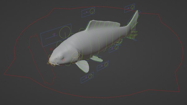 3D Common Carp model - TurboSquid 1837449