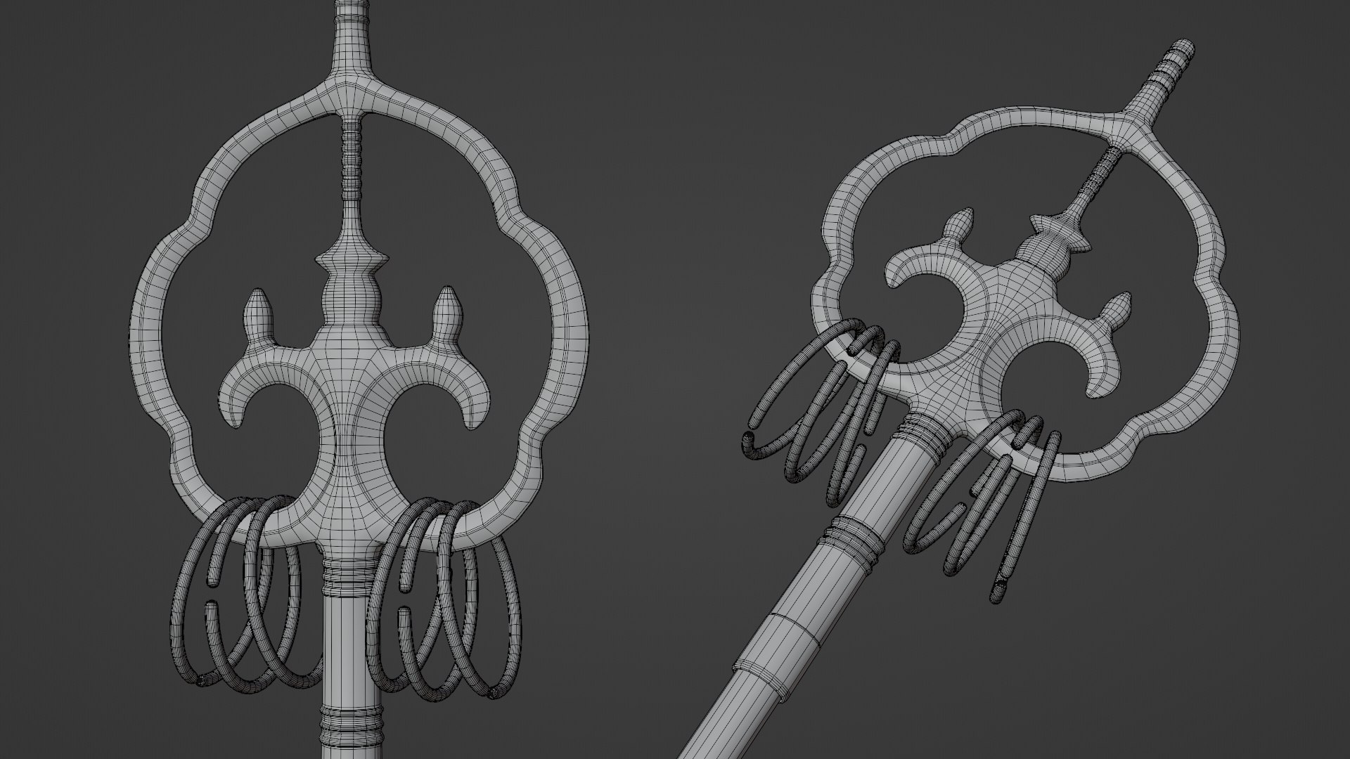3D Japanese Priest Staff Model - TurboSquid 2078187