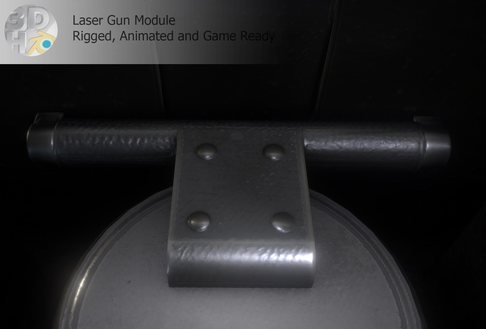 Laser Gun Module 3d 3ds