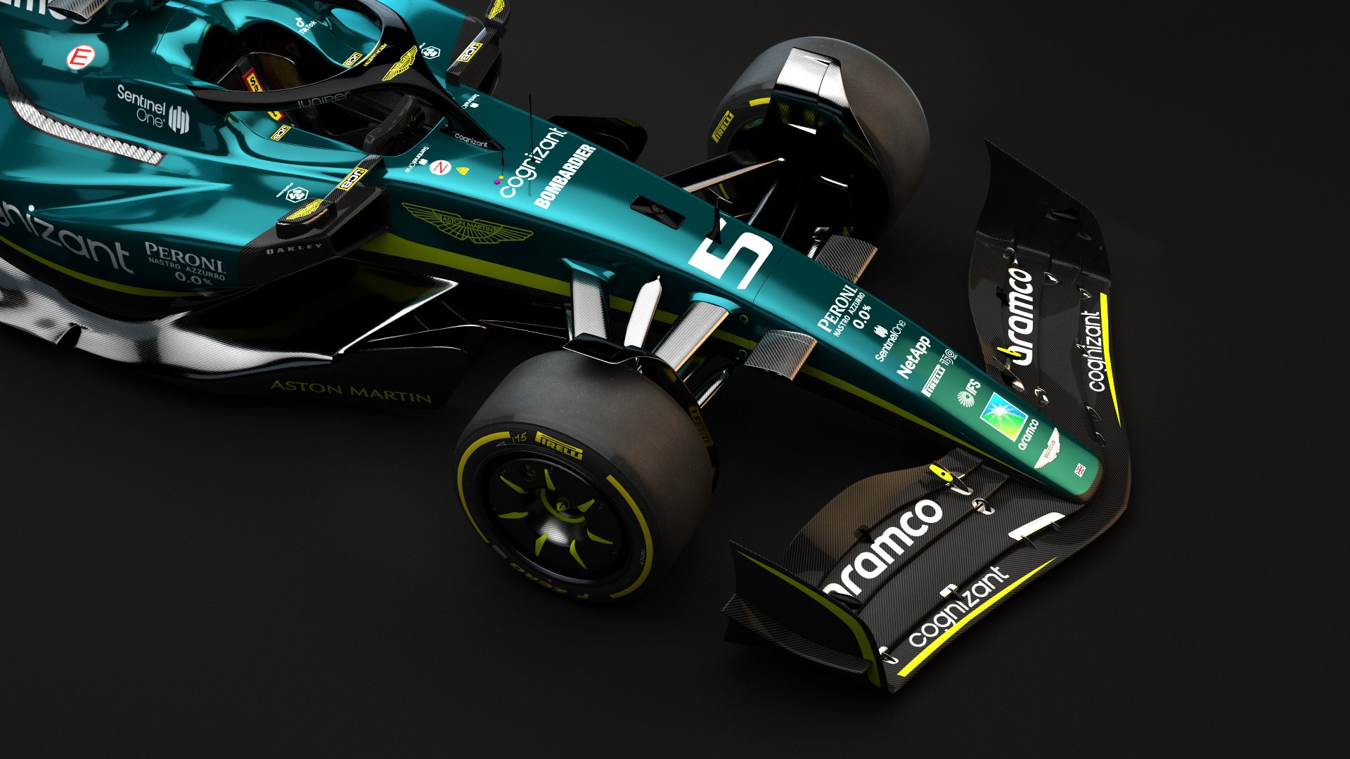 3D F1 Aston Martin AMR22 2022 Update - TurboSquid 1922604