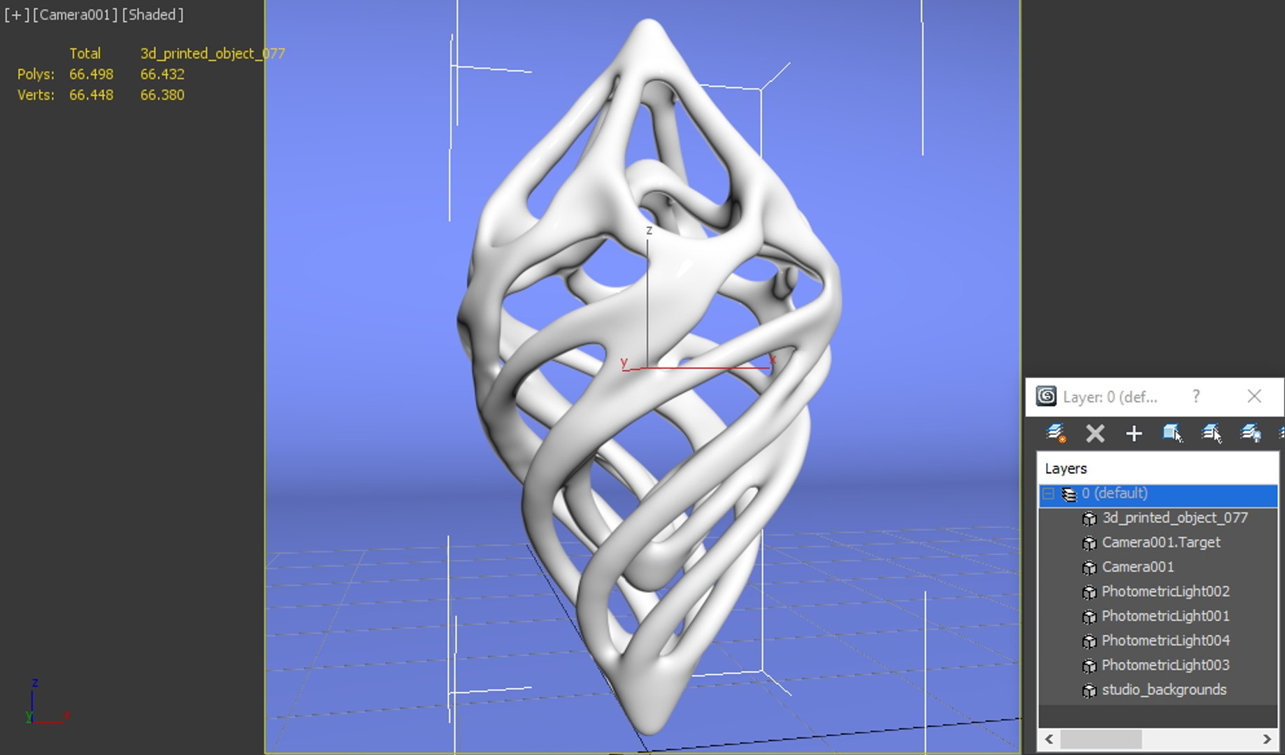 Printed Object 3d Max