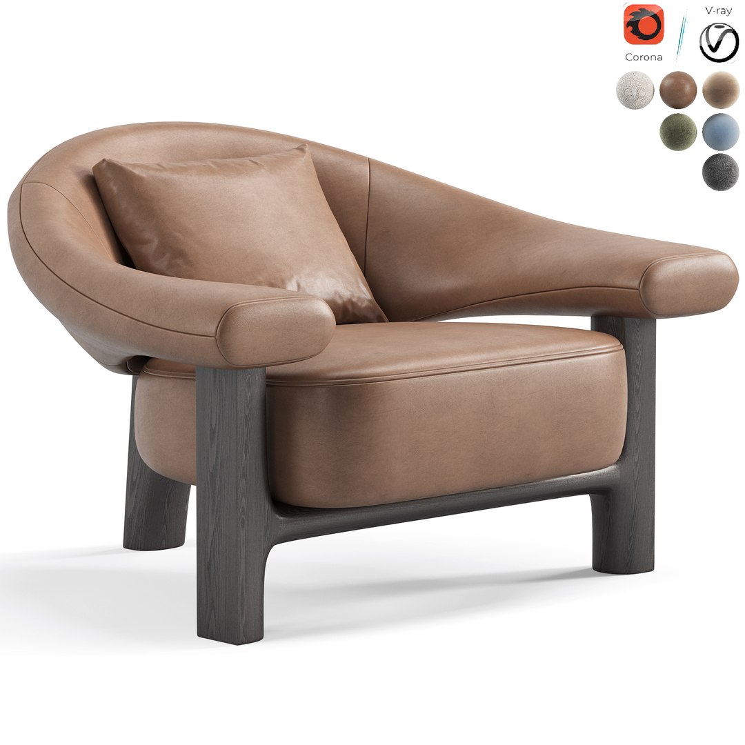 Owen Armchair By Poliform 3D Model - TurboSquid 2411698