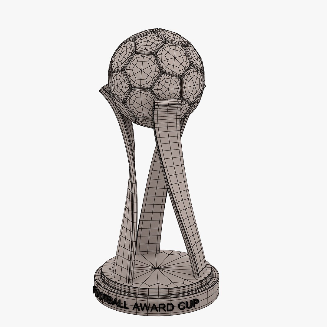 3d Model Of Football Award Cup