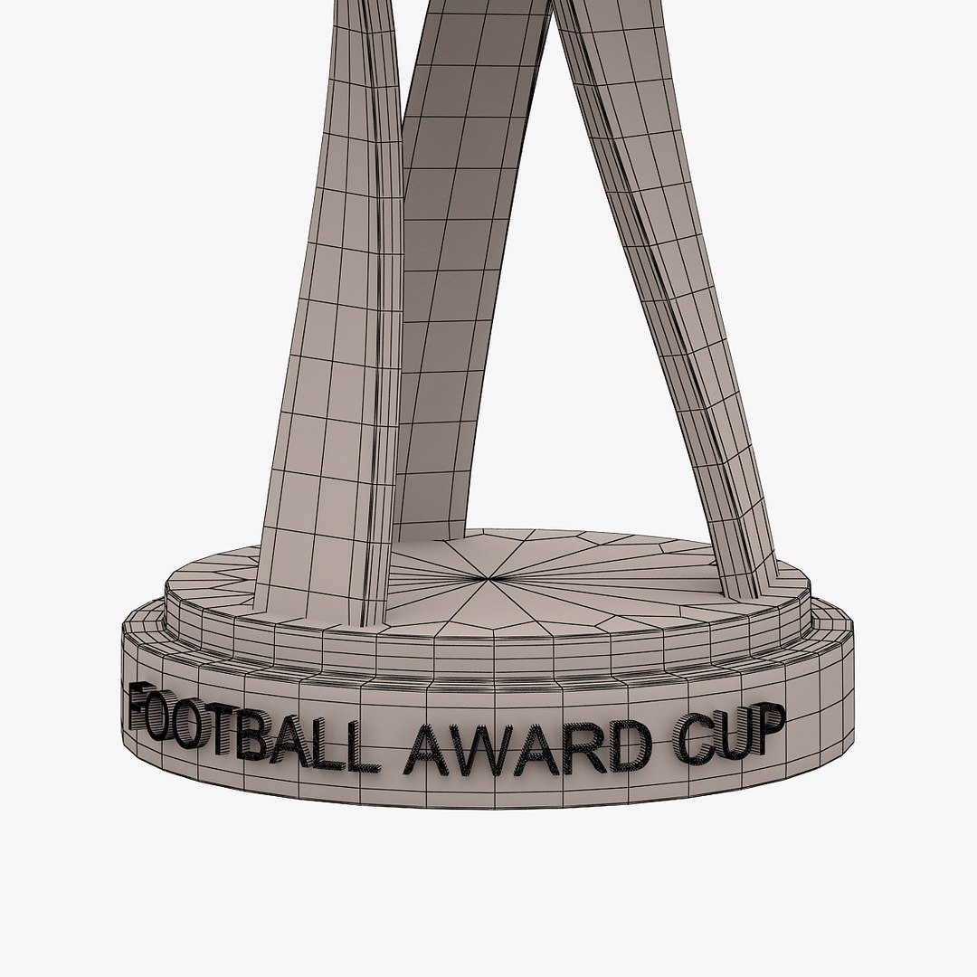 3d Model Of Football Award Cup