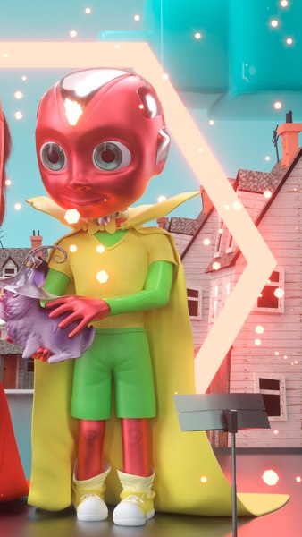 Vision Cute 3D model - TurboSquid 1757529