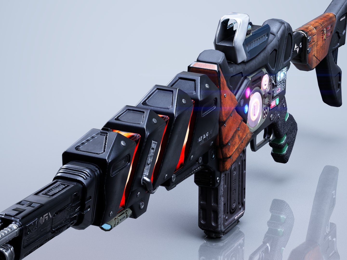 Sci-fi laser bluster assault 3D - TurboSquid 1645971