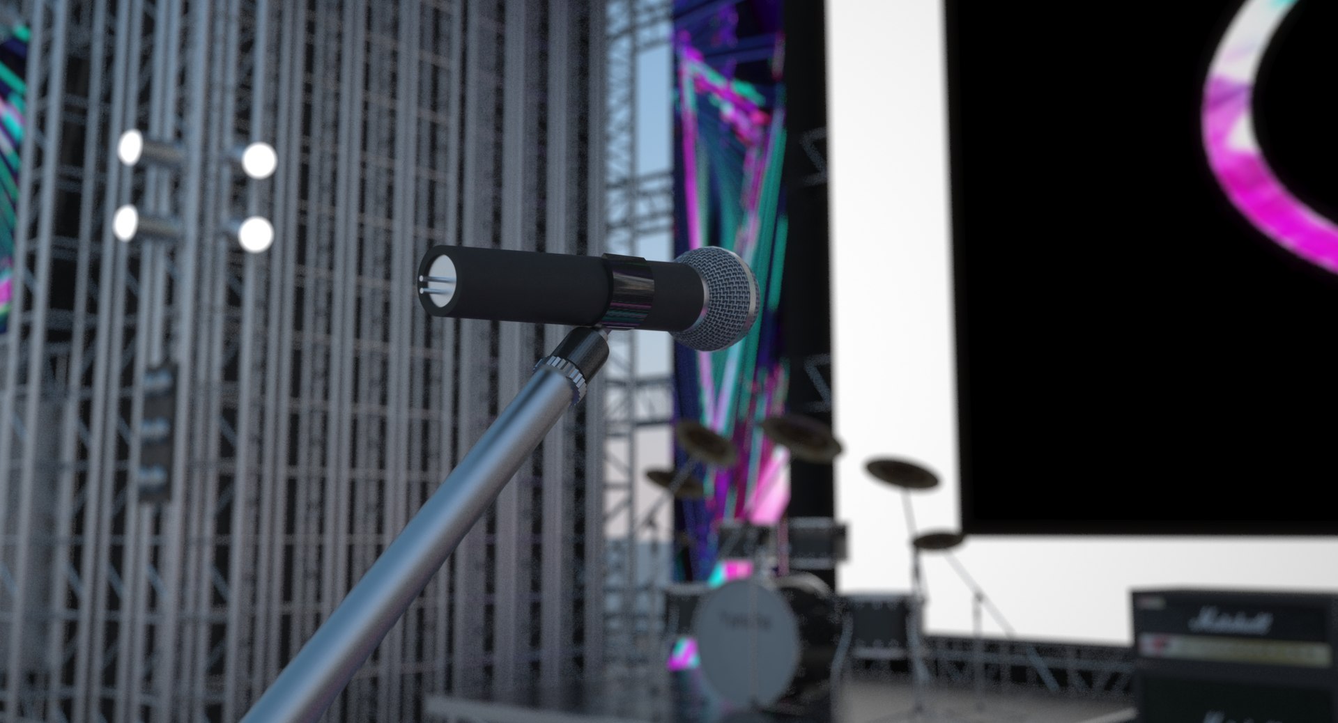 Mega Live Stage 3D Model - TurboSquid 1203096