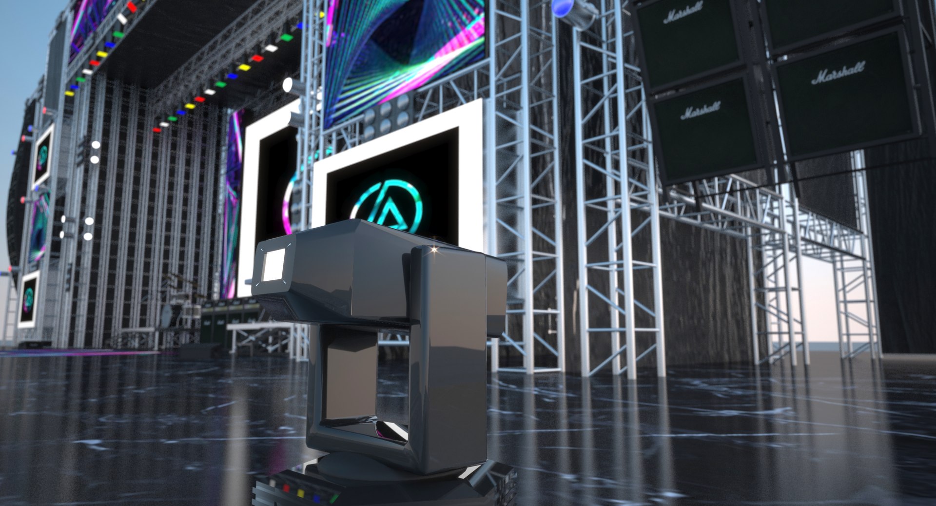 Mega Live Stage 3D Model - TurboSquid 1203096