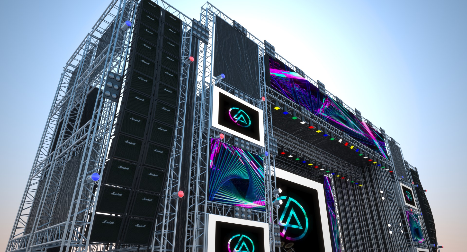 Mega Live Stage 3D Model - TurboSquid 1203096