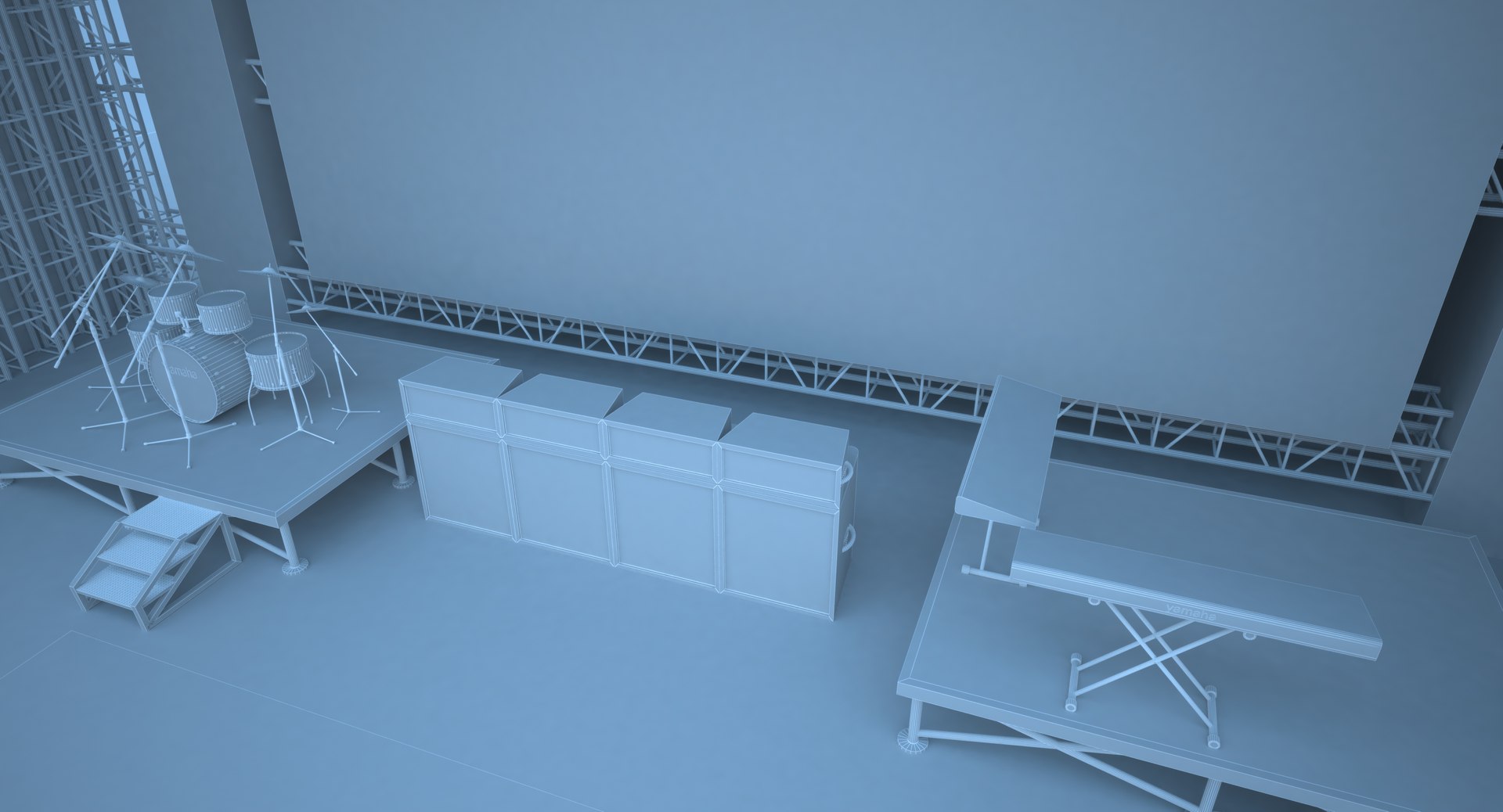 Mega Live Stage 3D Model - TurboSquid 1203096